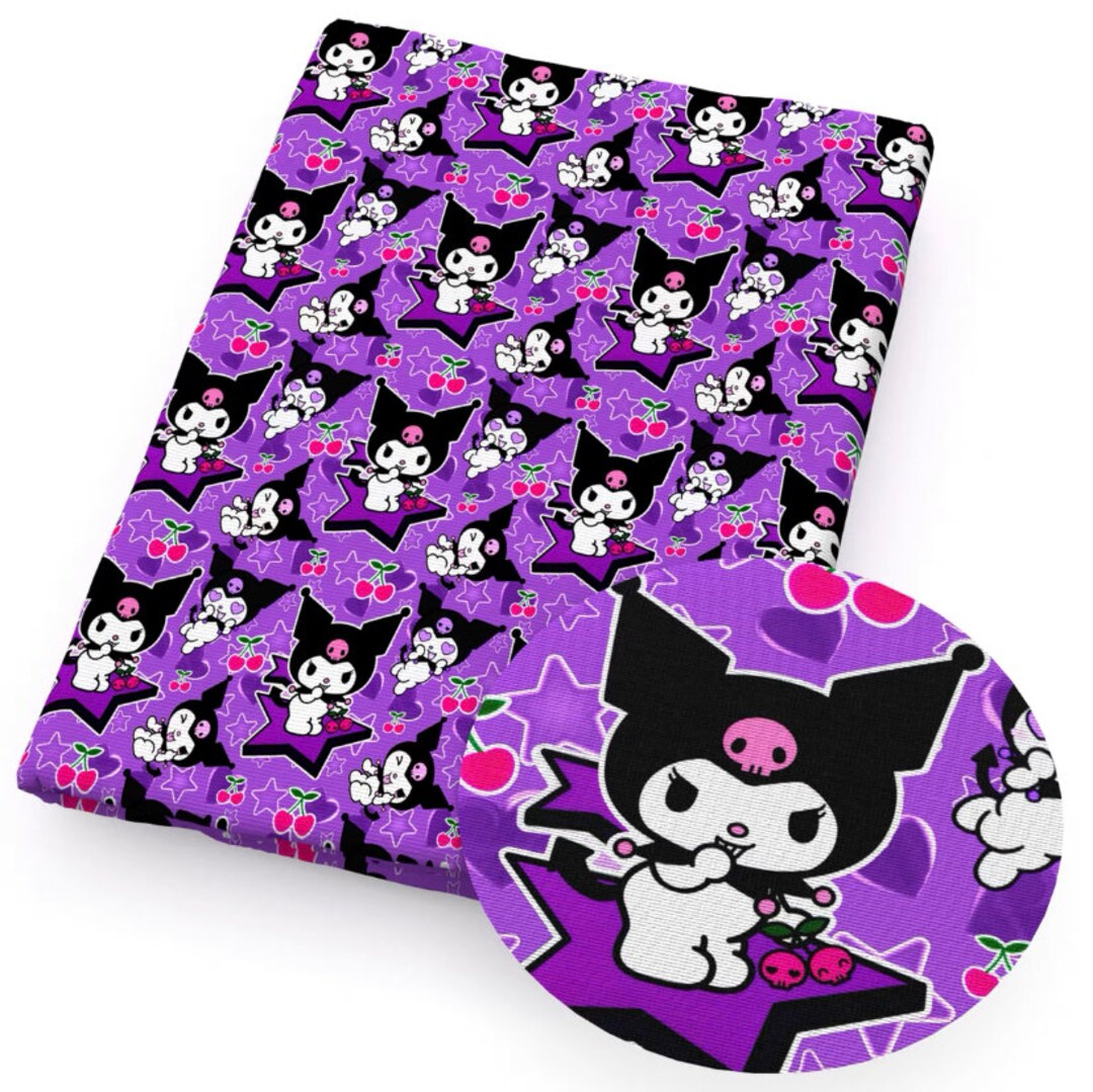 Kuromi Cotton Fabric DIY - Etsy