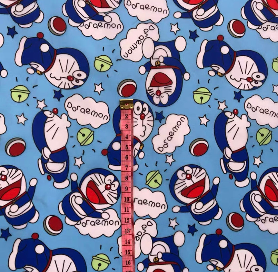 Cute Cartoon Doraemon Polyester Waterproof Fabric DIY - Etsy