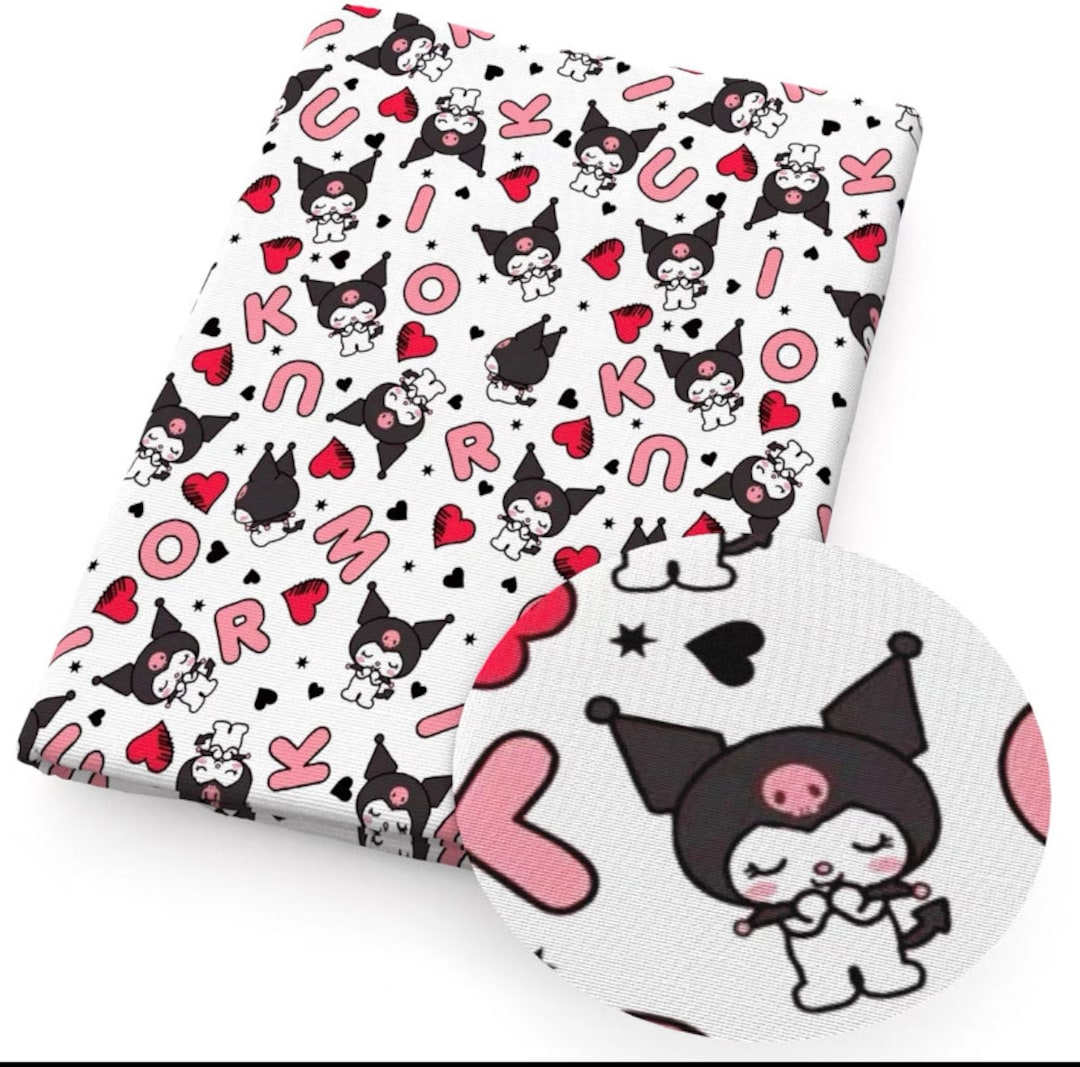 Kuromi Cotton Fabric DIY - Etsy