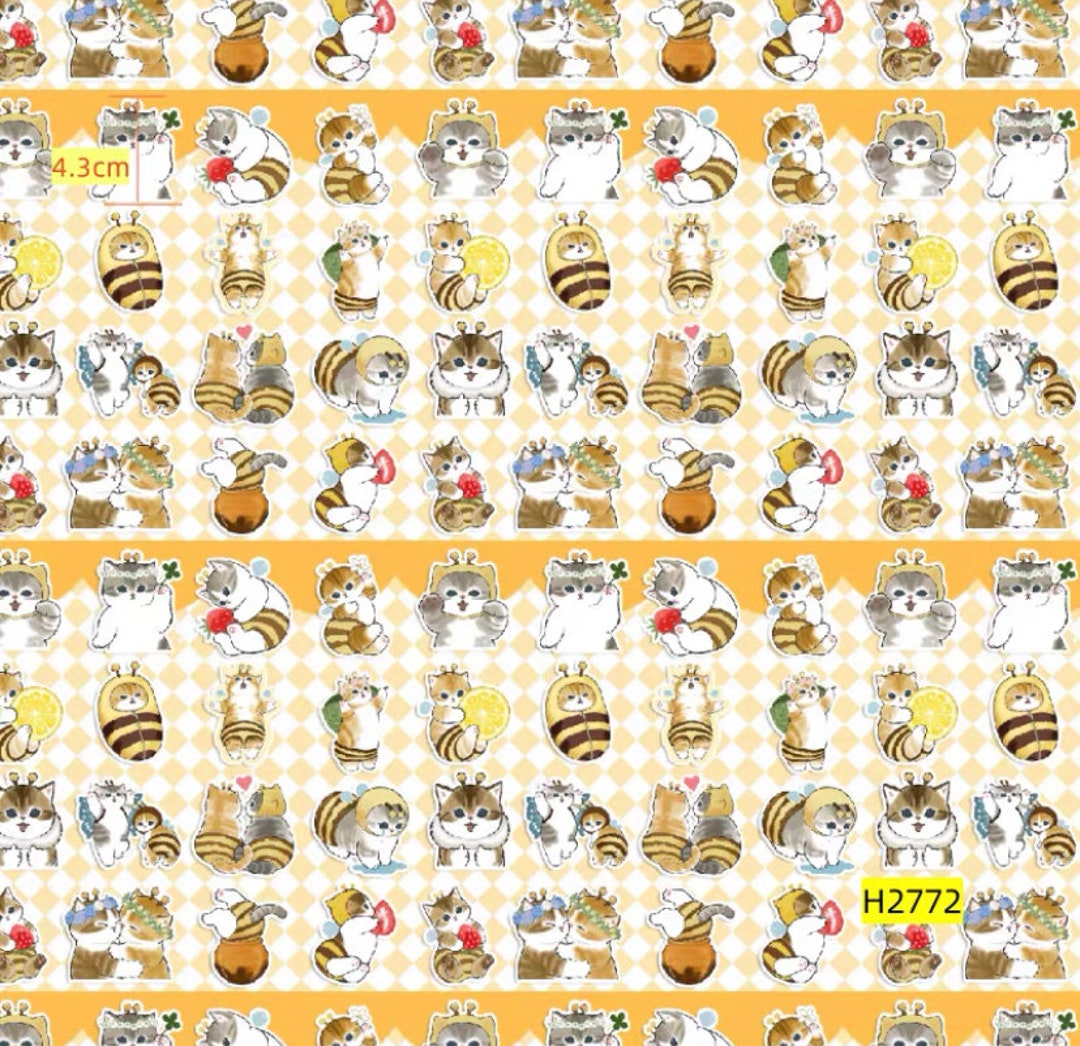 Mofusand Polyester Waterproof Fabric DIY - Etsy