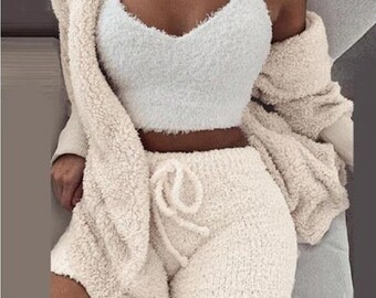 Fuzzy Lounge Set - Etsy