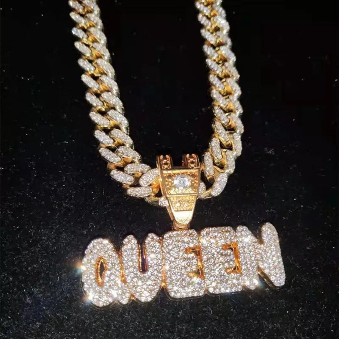 QUEEN Icy Chain - Etsy