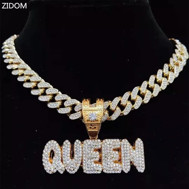 QUEEN Icy Chain - Etsy