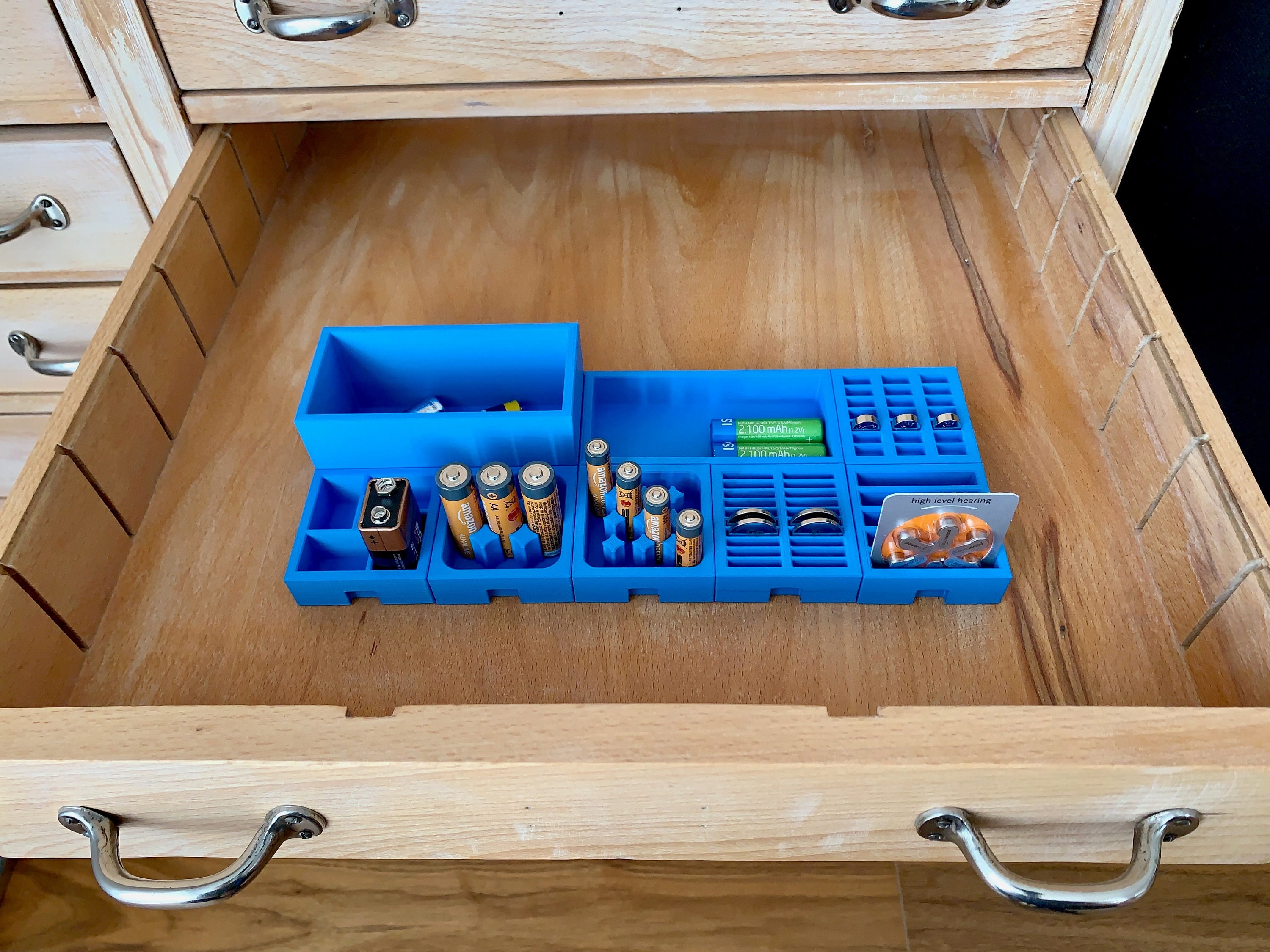Battery 9V Block Storage - Drawer Organizer - Combinable With Other ...