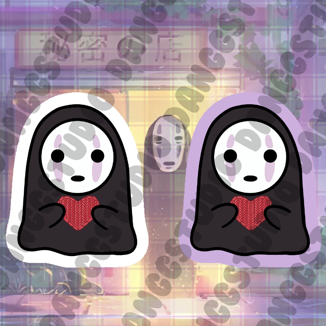Kawaii Anime Inspired Ghost Die Cut Sticker Cartoon Sticker ...