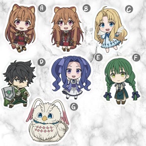 Fantasy Shield Anime Chibi V1 Die Cut Sticker Anime Sticker - Etsy