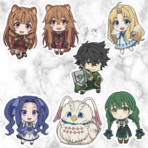Fantasy Shield Anime Chibi V1 Die Cut Sticker Anime Sticker - Etsy
