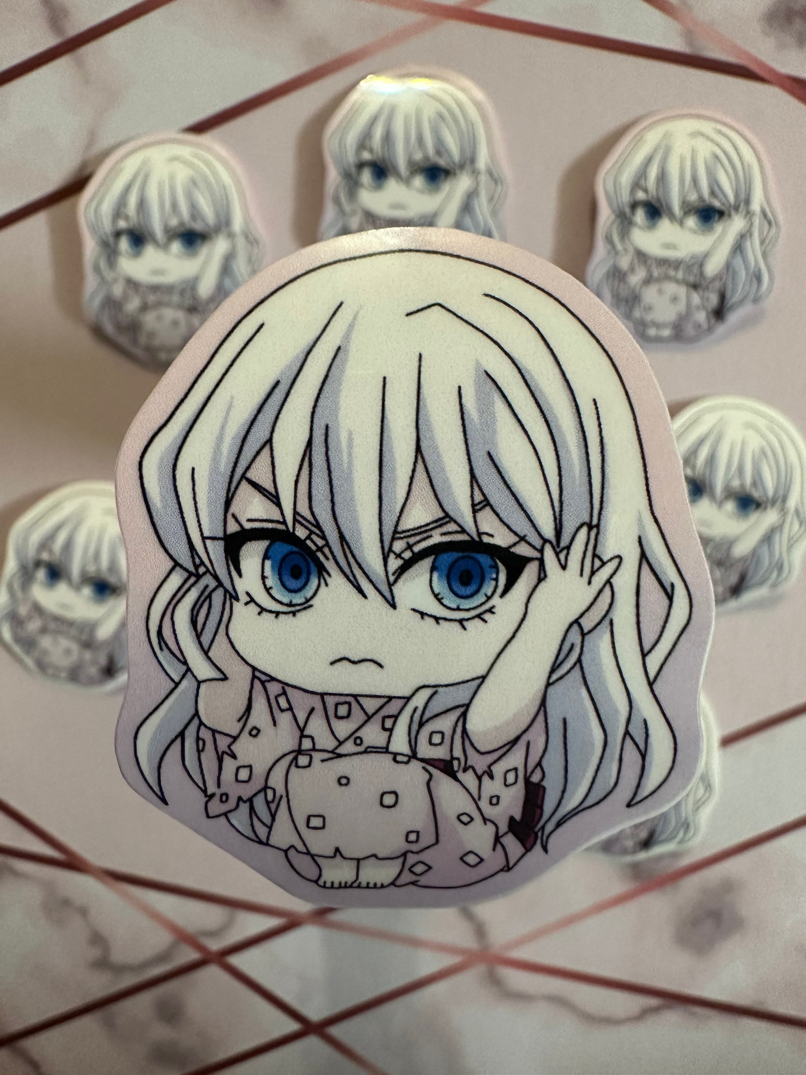 Demon Anime DS Demon Bro and Sis Die Cut Sticker | Anime Sticker ...