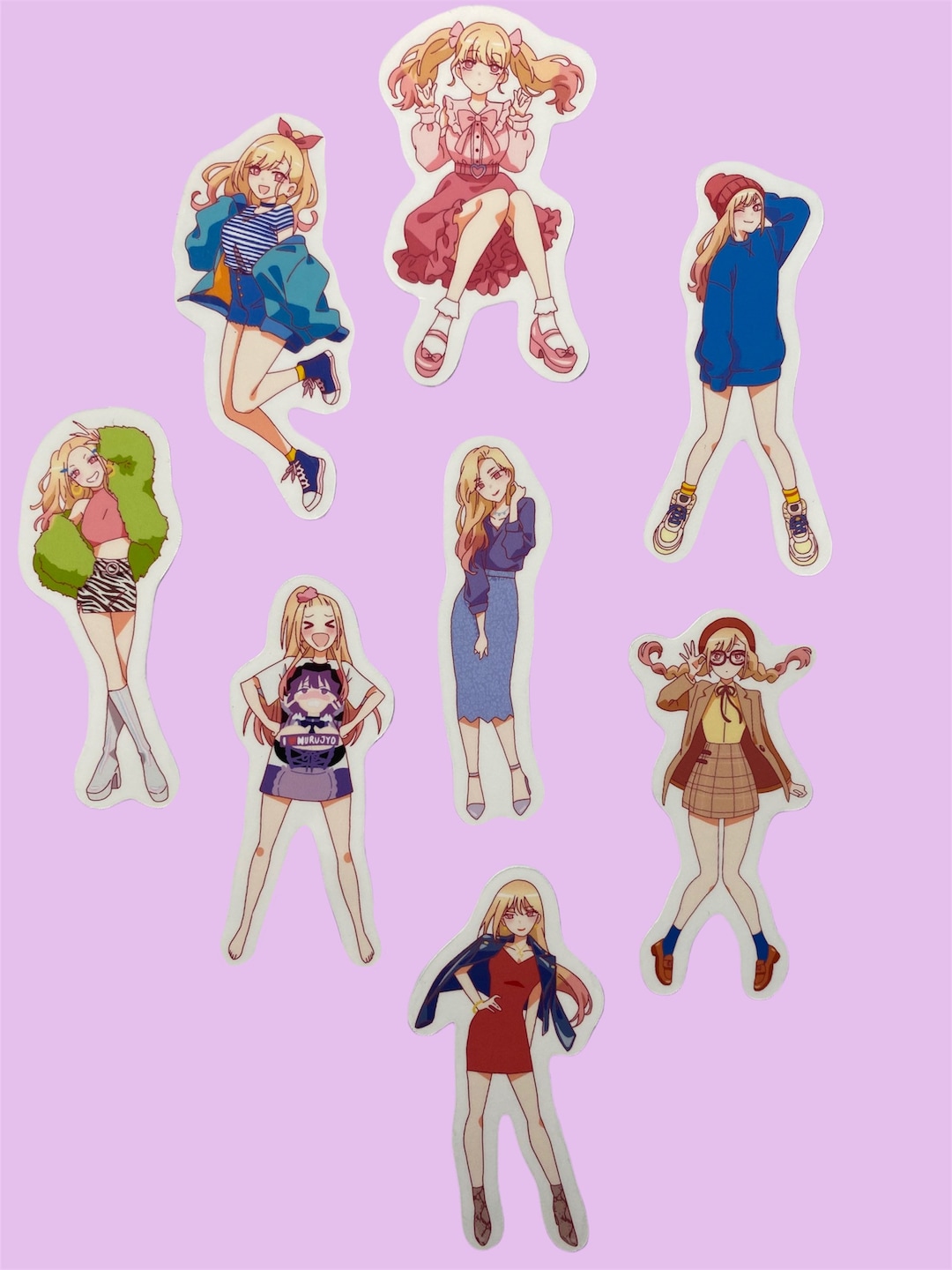 MDUD Model Marin Die Cut Sticker Pack | Anime Sticker | Weatherproof ...