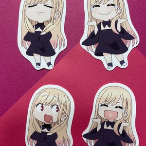 MDUD Chibi Marin Die Cut Sticker Pack | Anime Sticker | Weatherproof ...