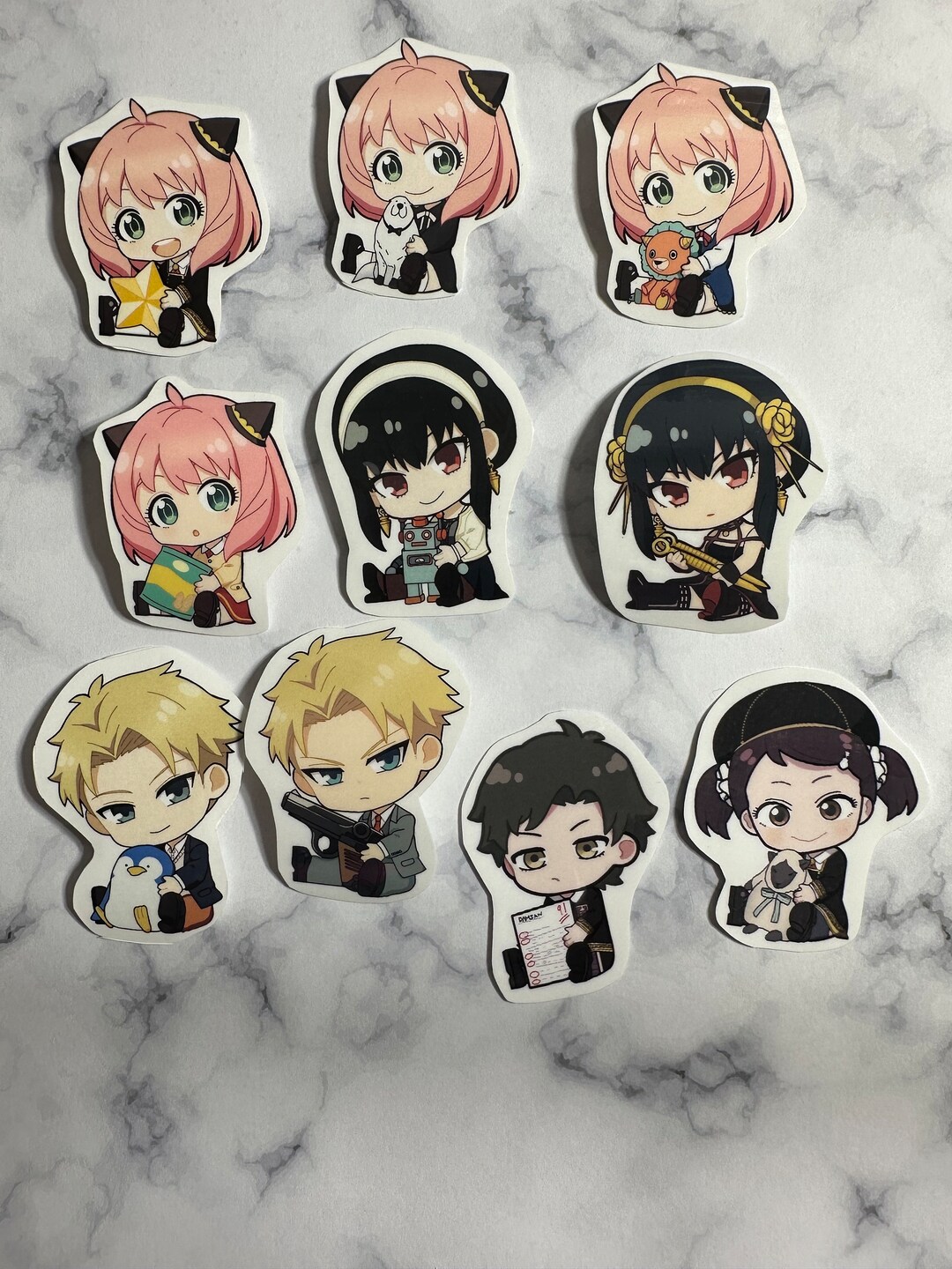 Spy Anime Die Cut Sticker Pack | Anime Sticker | Weatherproof Matte ...