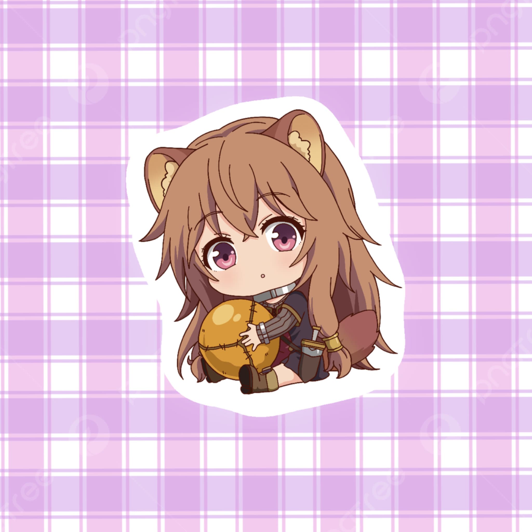 Fantasy Shield Anime Chibi V2 Die Cut Sticker | Anime Sticker ...