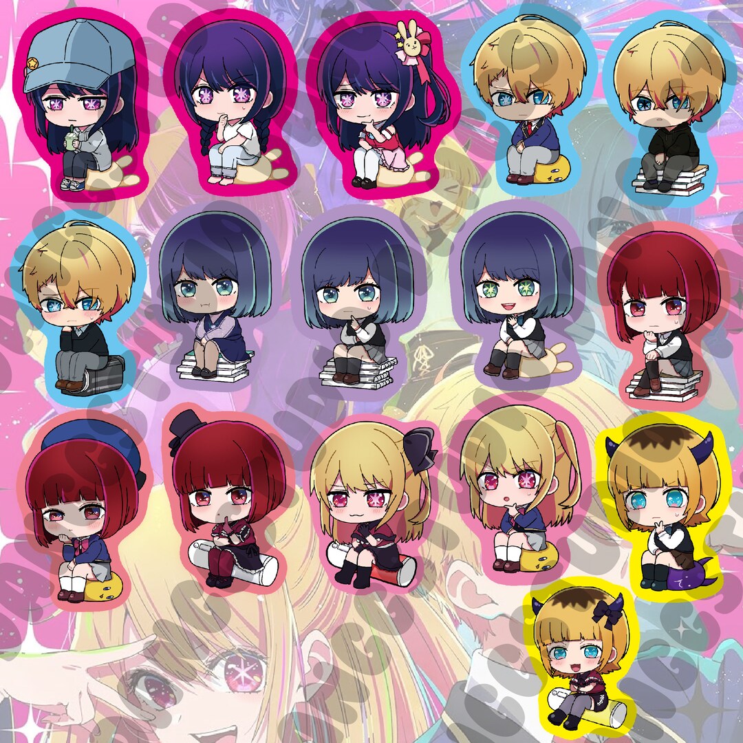 Idol Anime ONK Chibi V3 My Fav Idol Die Cut Sticker Anime Sticker ...