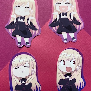 MDUD Chibi Marin Die Cut Sticker Pack | Anime Sticker | Weatherproof ...