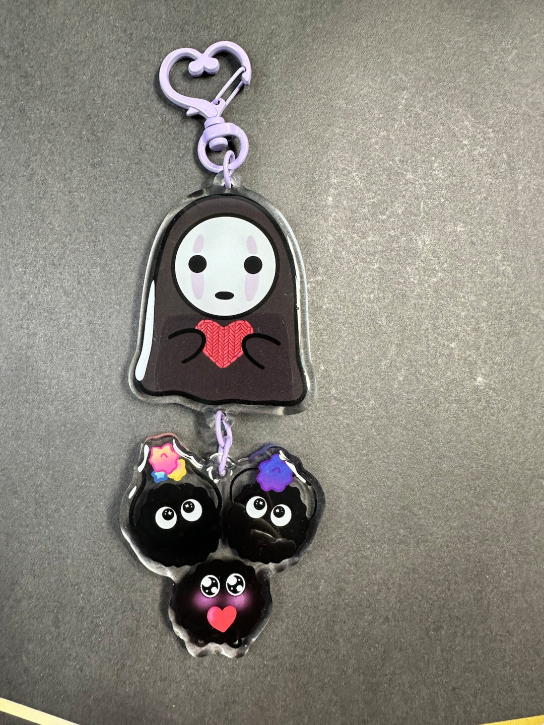 Kawaii Anime Inspired Ghost Fuzzy Star Dangling Hangling Connection ...