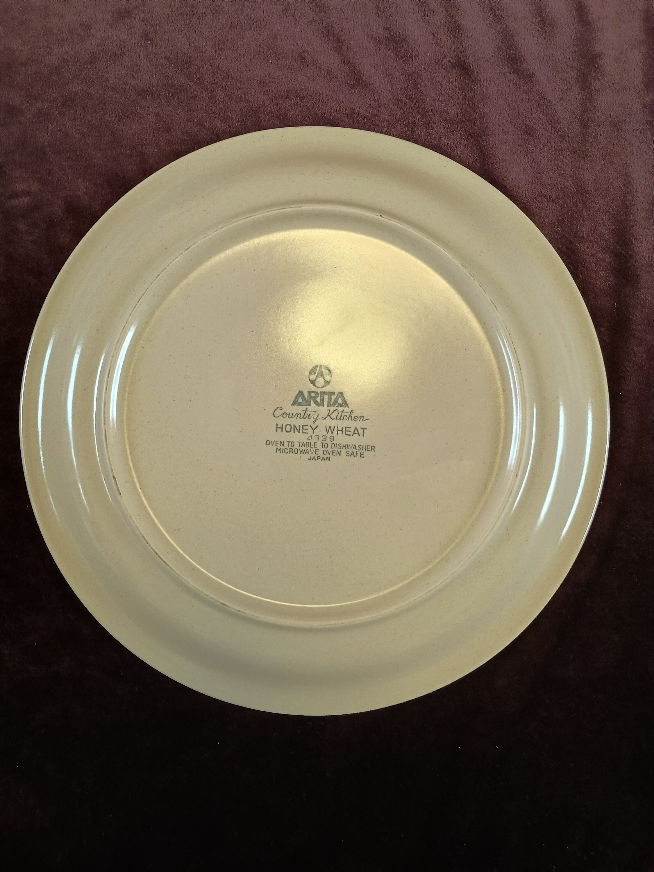 Vintage Arita Country Kitchen Honey Wheat Dinner Plate - Etsy
