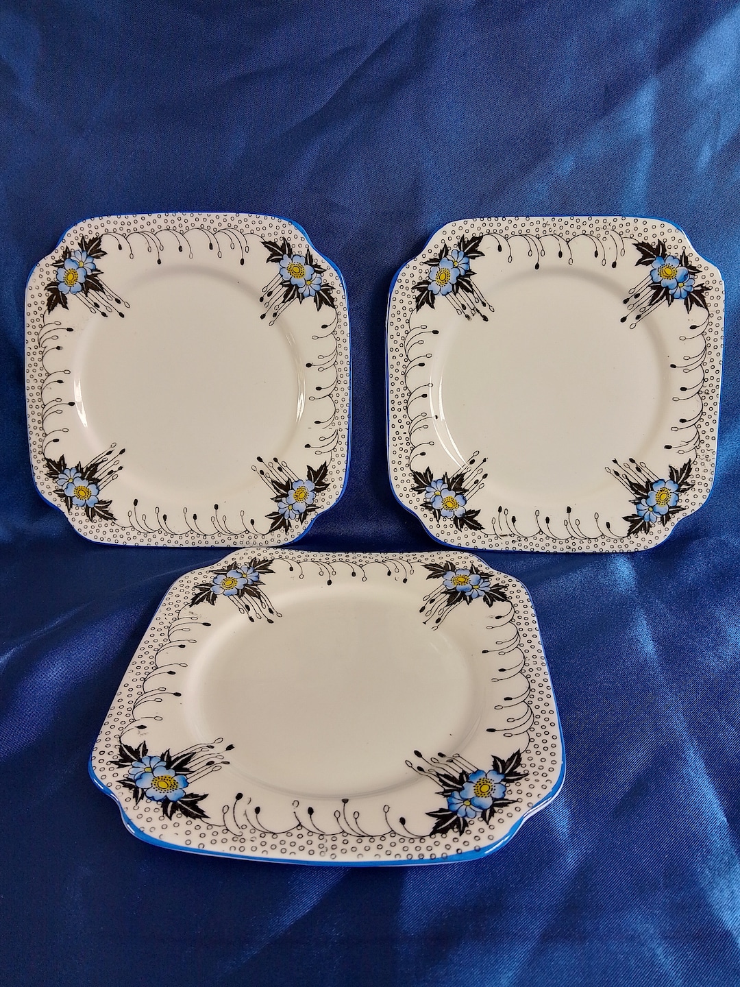 Asta China Side Plates X 3. Made in England. - Etsy