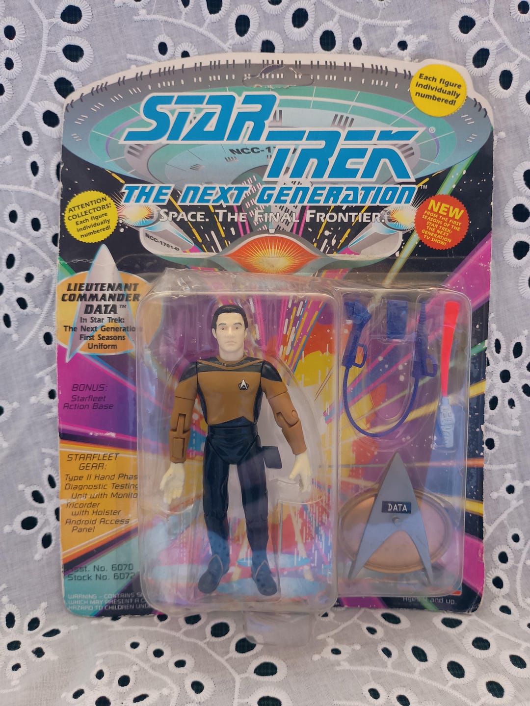 1993 Playmates Star Trek: the Next Generation Lieutenant Commander Data ...