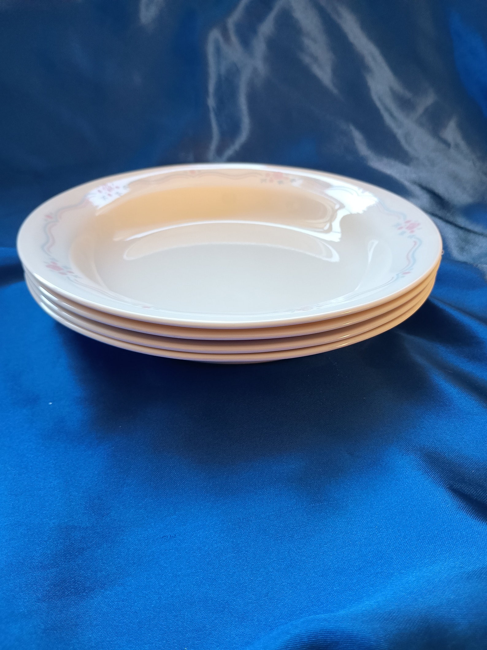 Rare Corelle English Breakfast Flat Rimmed Soup Bowls X 4 - Etsy