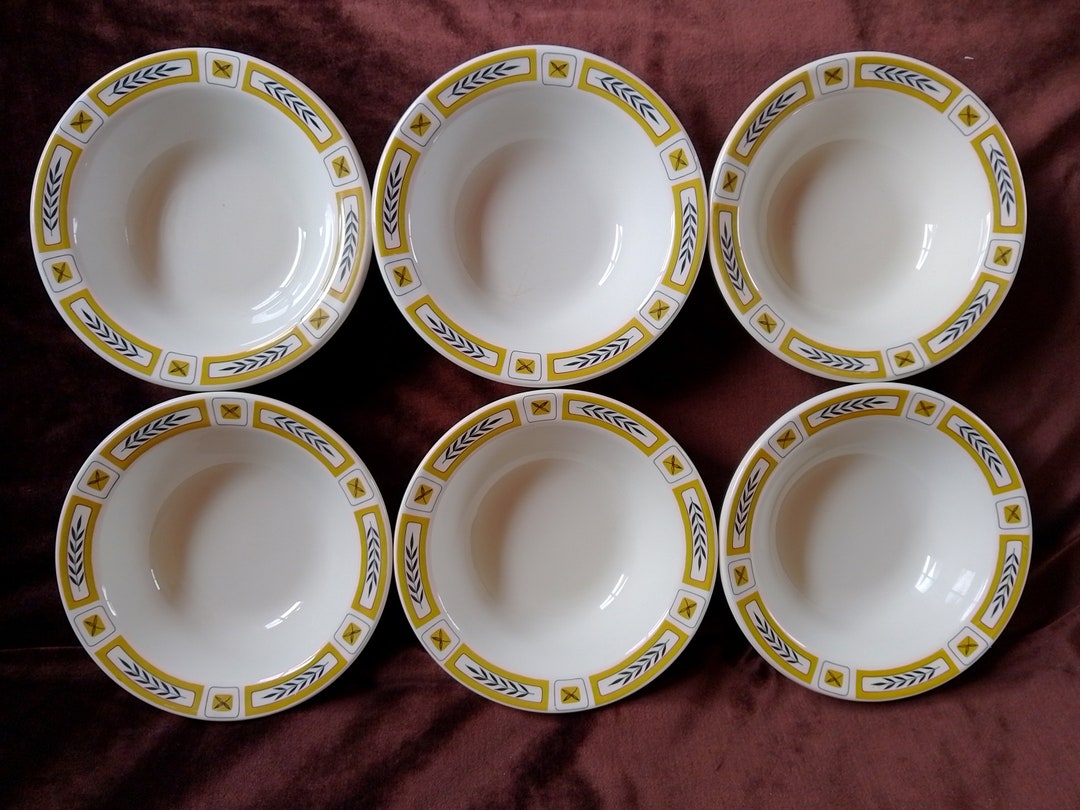 Set of Six Duraline Grindley and Dudson Ceramic Bowls - Etsy