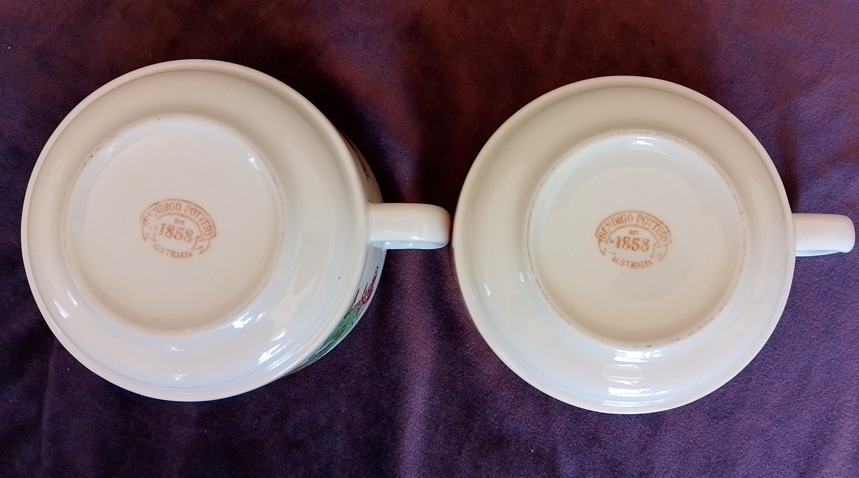 Rare Bendigo Pottery Maggi Soup Mugs X 2 - Etsy