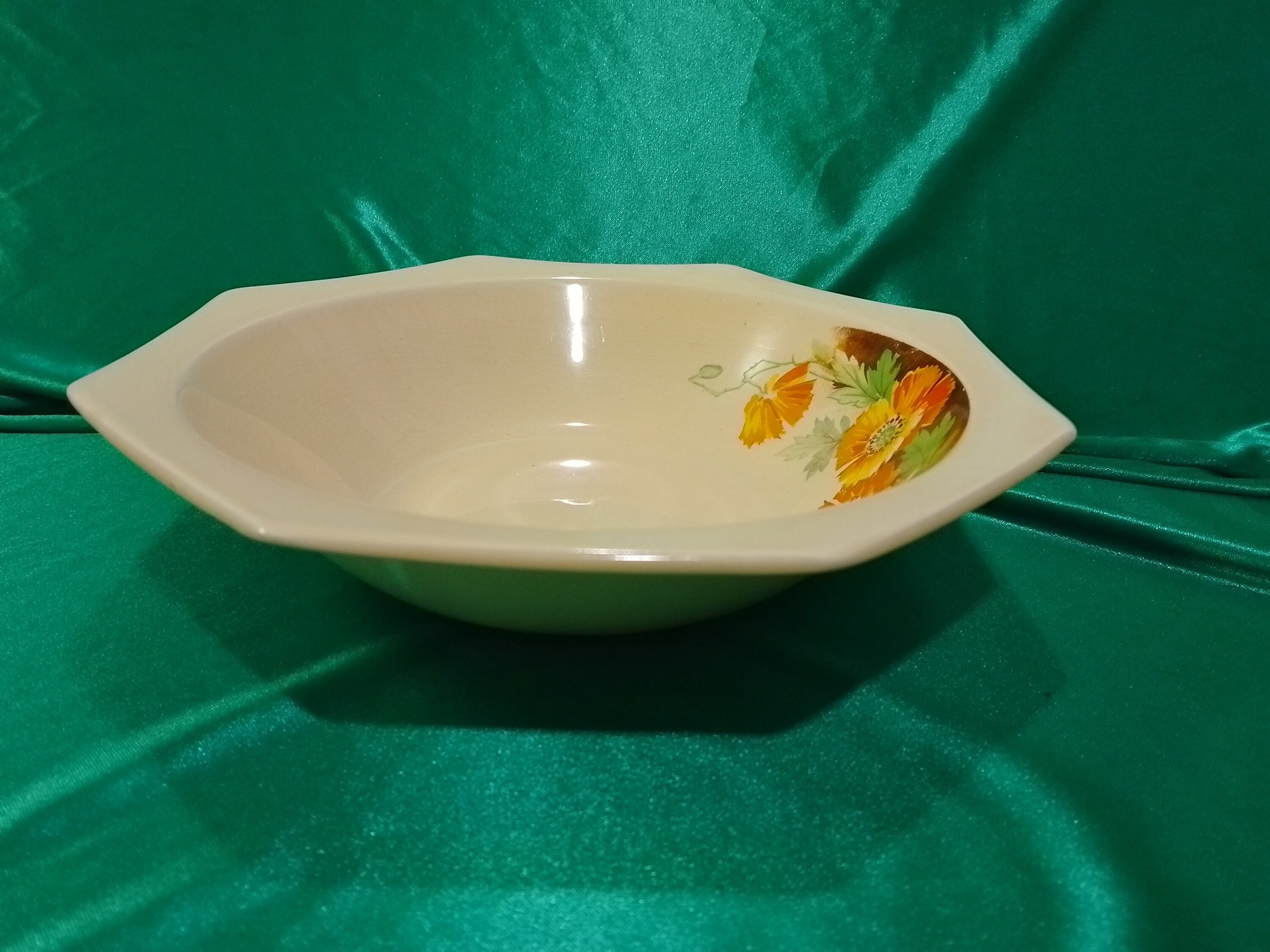 Royal Staffordshire Pottery AJ Wilkinson Honeyglaze Octagonal Bowl - Etsy