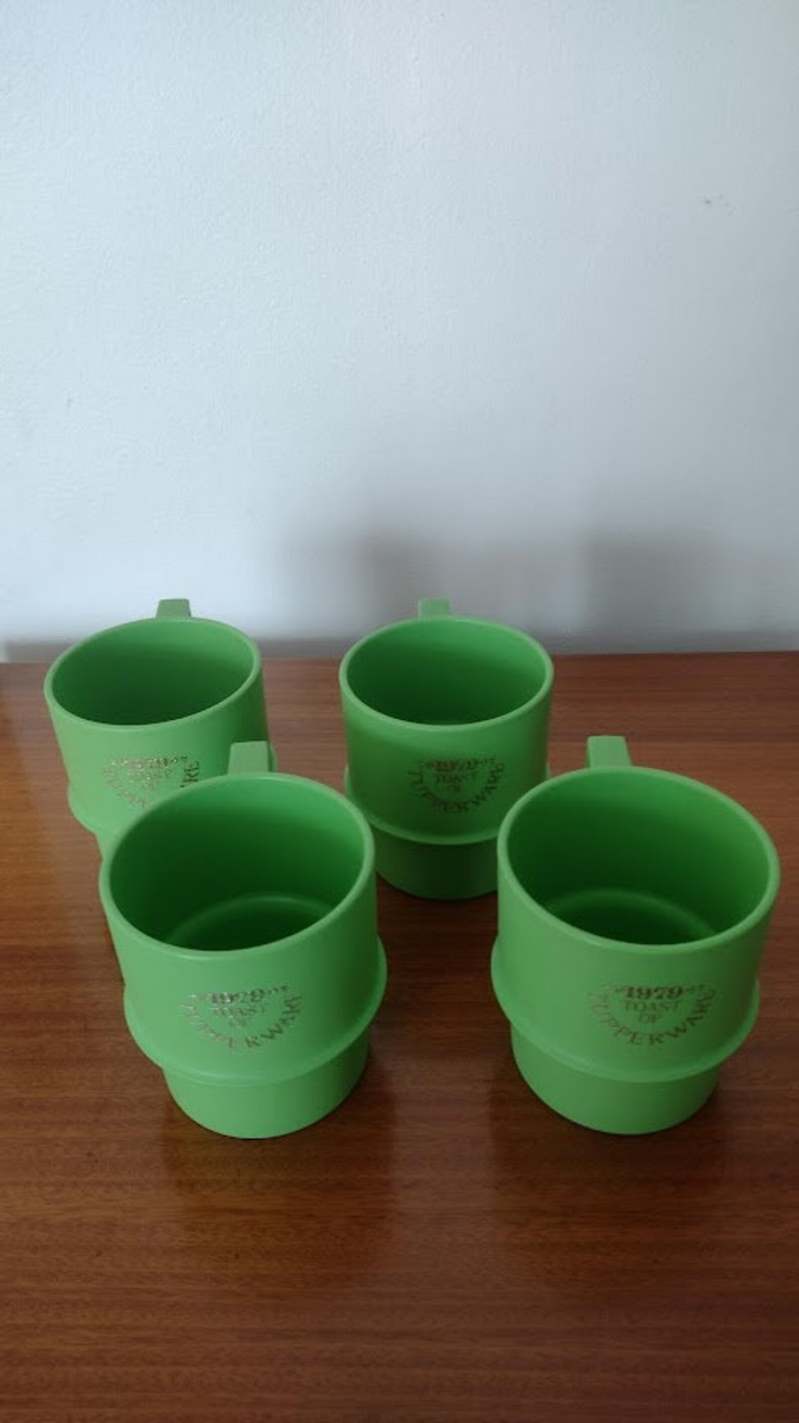 Vintage Tupperware "toast of 1979" Stackable Cups - Etsy