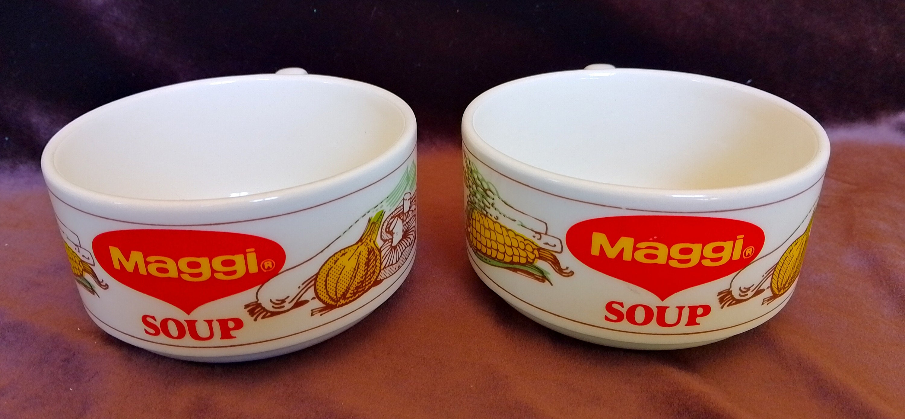 Rare Bendigo Pottery Maggi Soup Mugs X 2 - Etsy