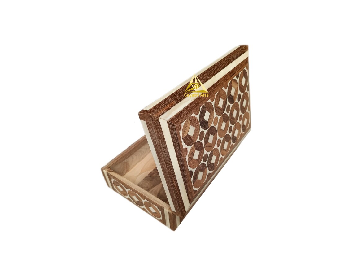 Home Decorative Bone Inlay Box | Teak Wood Bone Inlay Box | Bone Inlay ...