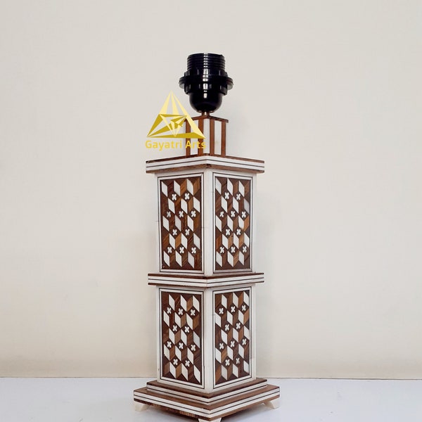 Bone Inlay Table Lamp - Etsy