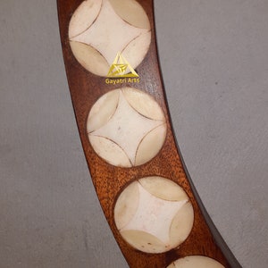 Wood Bone Inlay Mirror Frame | Round Bone Inlay Mirror Frame | Home ...