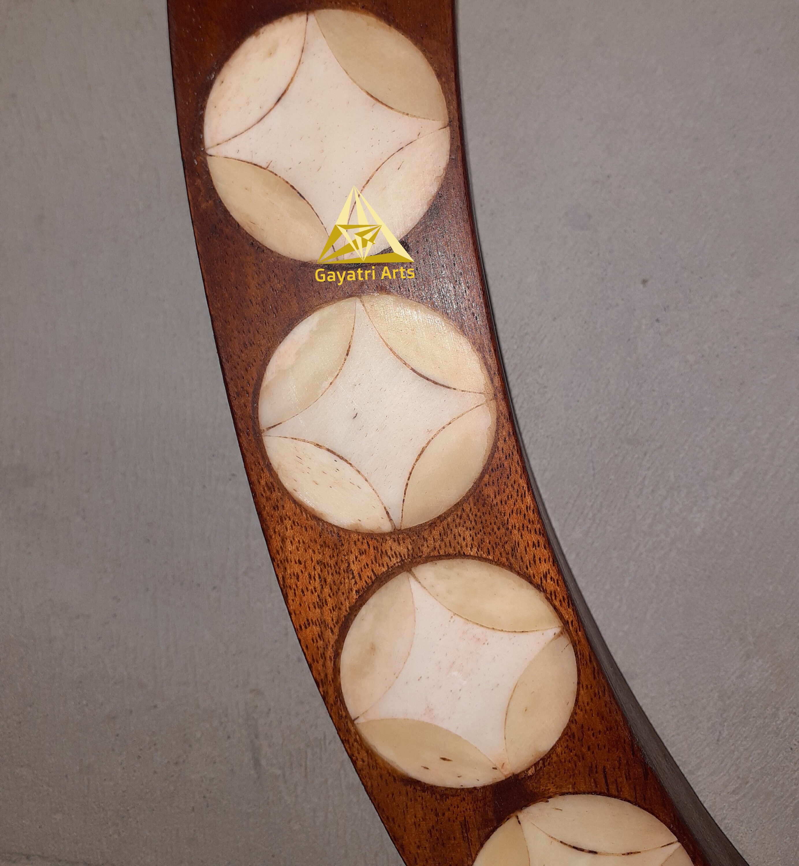 Wood Bone Inlay Mirror Frame | Round Bone Inlay Mirror Frame | Home ...