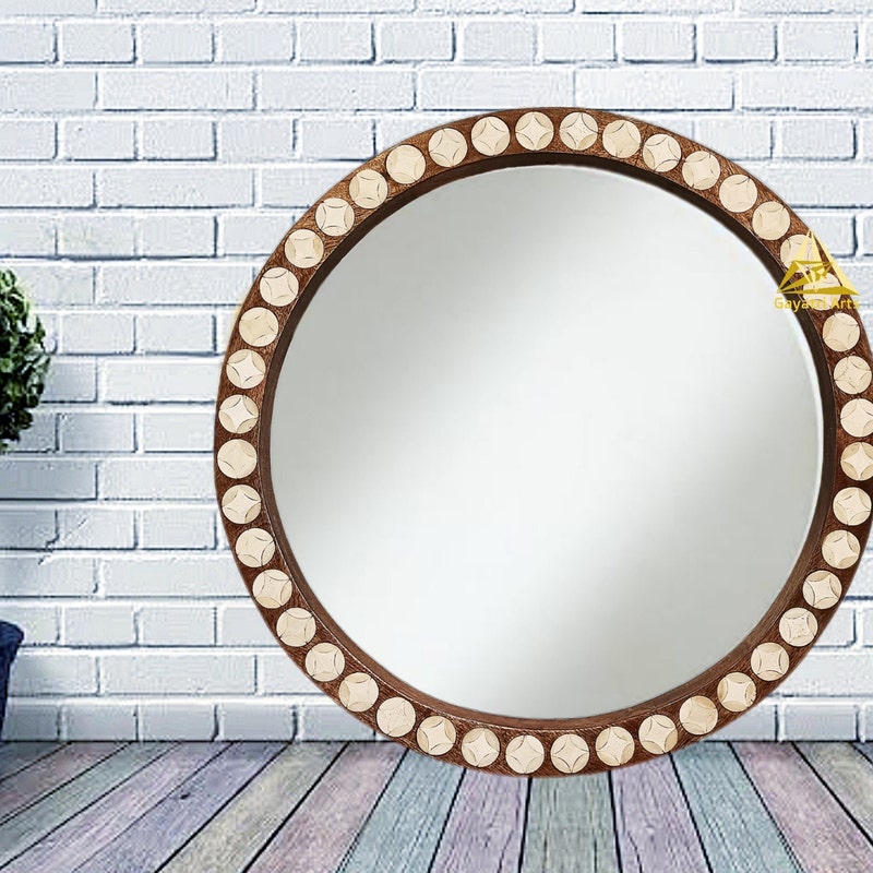 Bone Inlay Mirror - Etsy