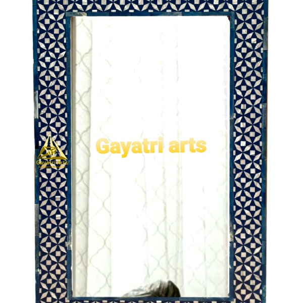 Bone Inlay Mirror - Etsy