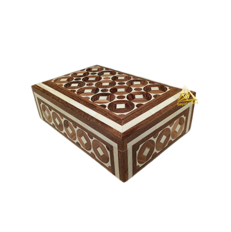 Home Decorative Bone Inlay Box | Teak Wood Bone Inlay Box | Bone Inlay ...