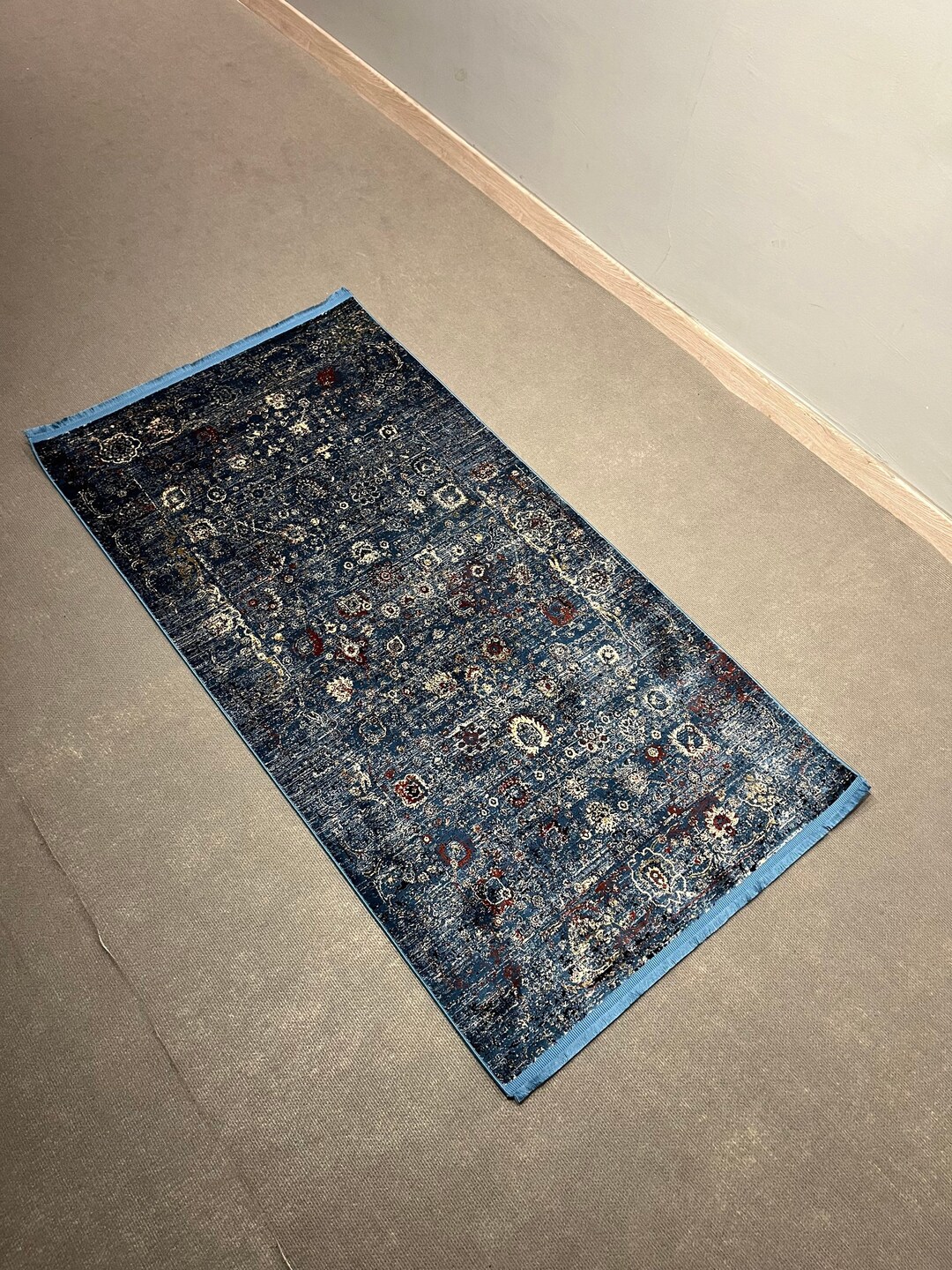 Meryemzaderug 3x5 Premium Blue Rug Silk Rug High Quality - Etsy
