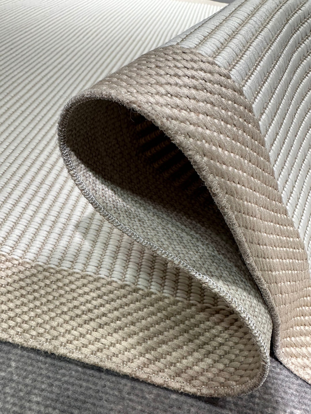 Sisal Washable Rug 4x6 Area Rug Beige White Modern Rug - Etsy