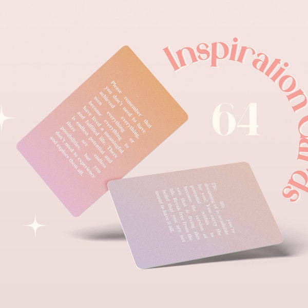 Inspirational Cards - Etsy