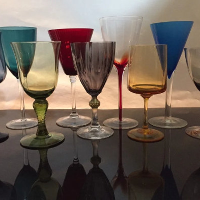 Rustic Wine Glasses - Etsy