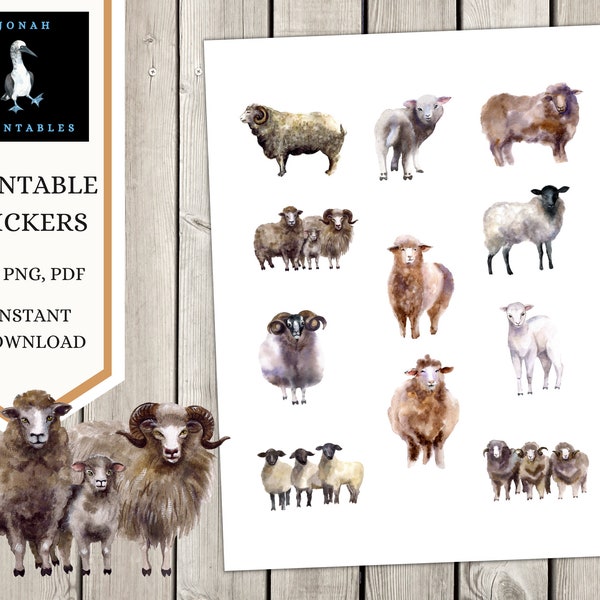 Sheep Stickers - Etsy