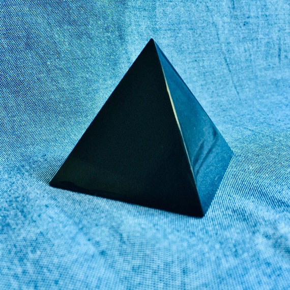 Obsidian Polished Pyramid 5G & Radiation Protection Home - Etsy