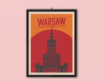 Warsaw Poland Wall Art - Etsy