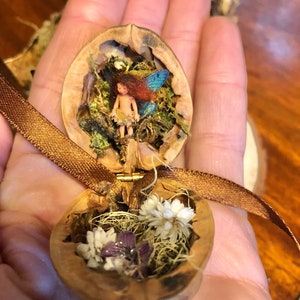 Micro Fairy in Walnut Box Diorama - Etsy