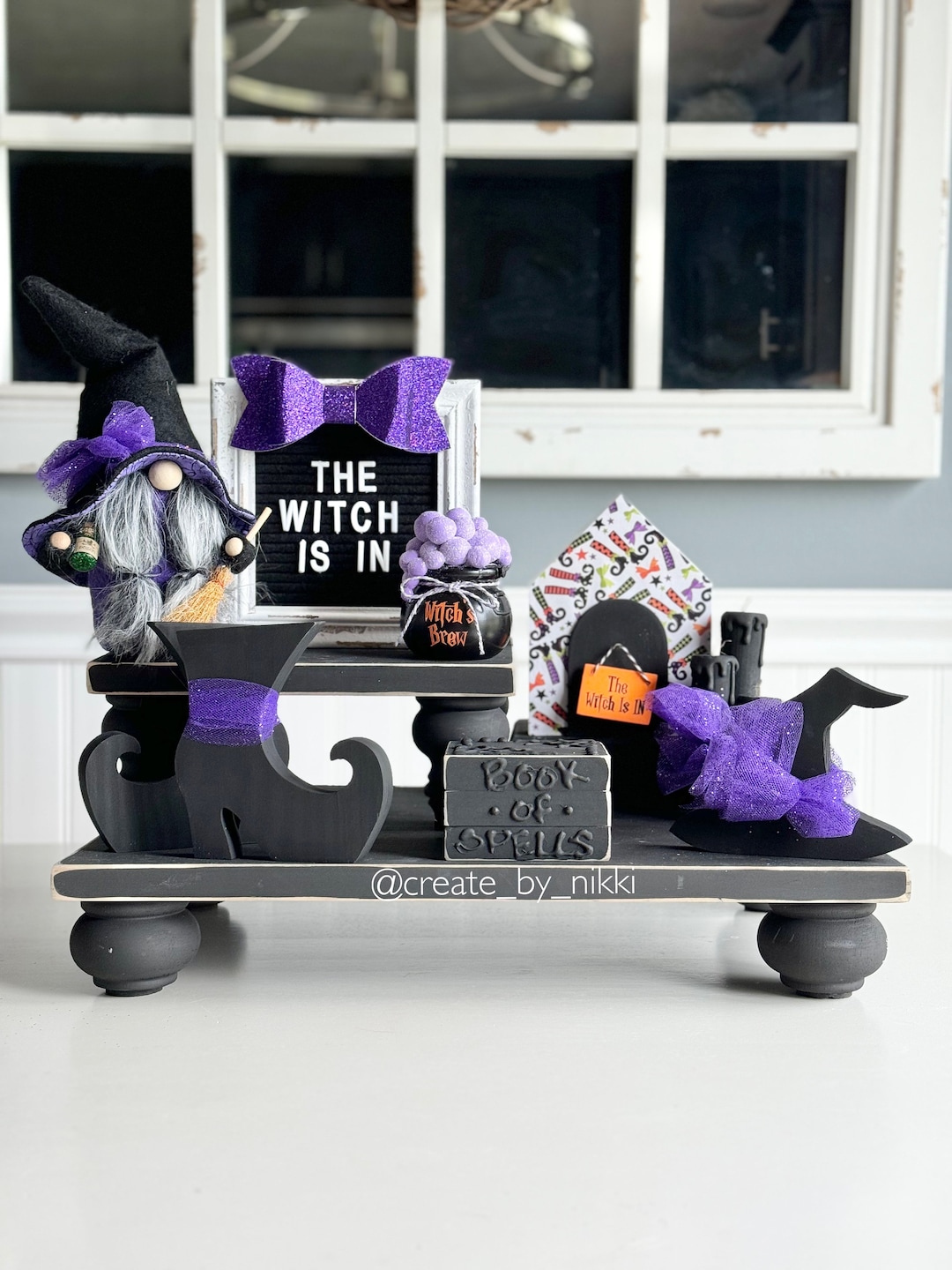 Witch Display | Witch Brew | Book of Spells | Halloween Decor - Etsy