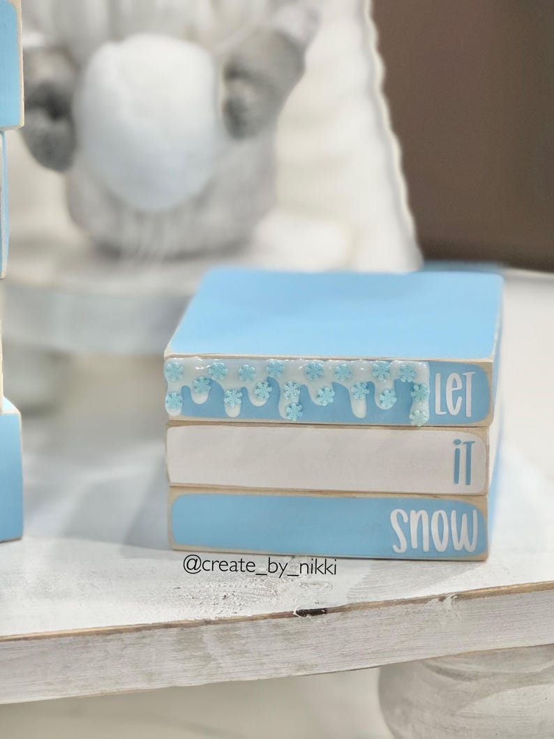 Winter Wonderland Display | Snowballs | Wooden Blocks | Snowflakes ...