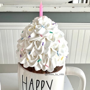 Happy Birthday Tier Tray Sprinkles Ice Cream Display Rae Dunn Display ...