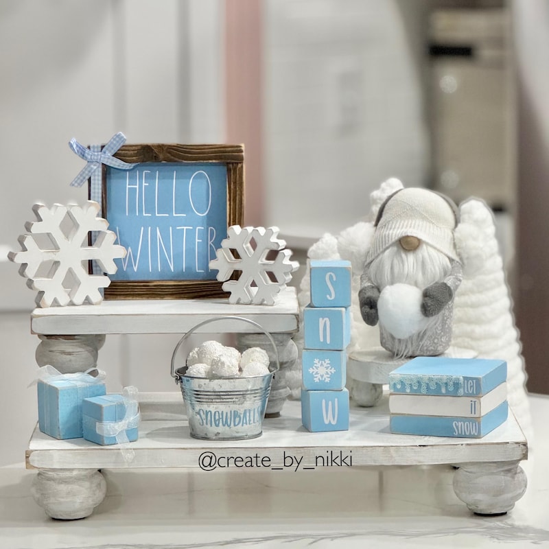 Winter Tier Scene - Etsy