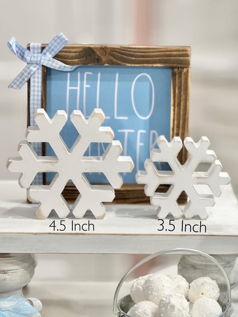 Winter Wonderland Display | Snowballs | Wooden Blocks | Snowflakes ...