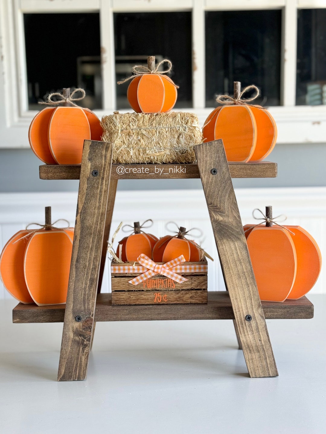 3D Wooden Pumpkins Fall Decor Farmhouse Decor - Etsy