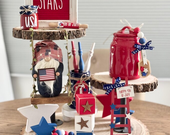Patriotic Display | Stars Tier Tray | July 4th | Independence Day ...